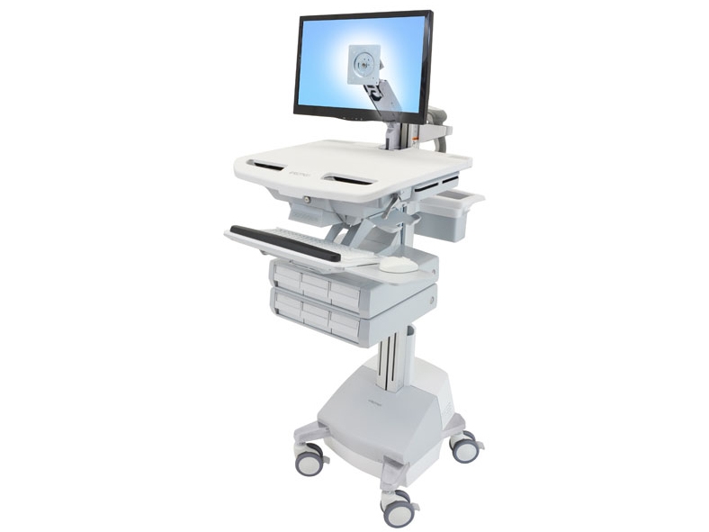 Ergotron StyleView Cart with LCD Arm, SLA Powered, 6 Drawers - Vogn med ...