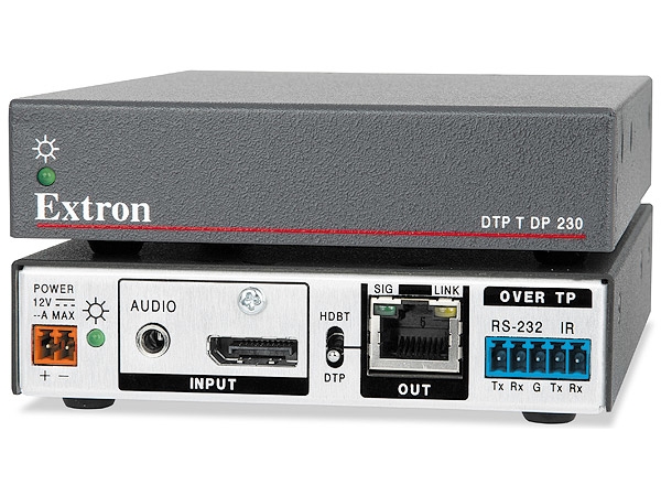 Extron DTP T DP 4K 230, 4096 x 2160 Pixel, AV-Sender, 70 m, Verkabelt, Grau