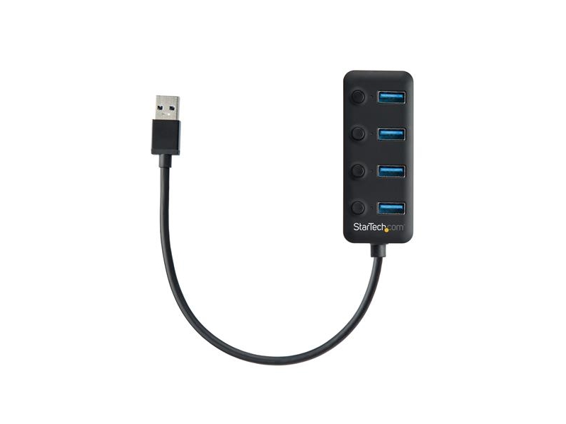 StarTech.com 4 Port USB 3.0 Hub, USB-A to 4x USB 3.0 Type-A with ... StarTech.com 4 Port USB 3.0 Hub, USB-A to 4x USB 3.0 Type-A with ...