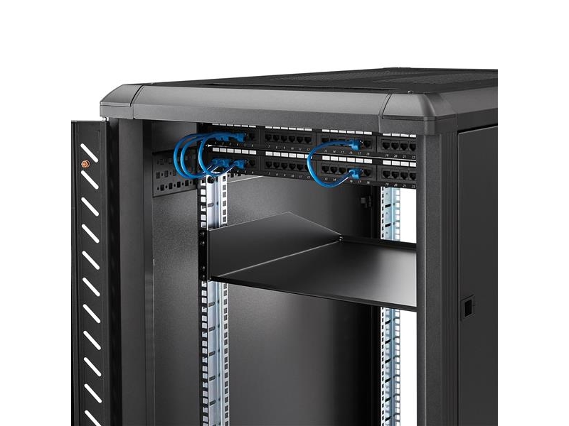 StarTech.com 2HE Serverschrank Fachboden - Universal 2U Server-Rack ...