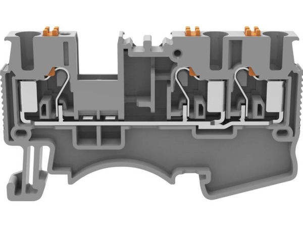 Degson DS2.5-TW-01P-11-00A(H) Gennemgangsklemme Push-In-klemme Grå 1 stk