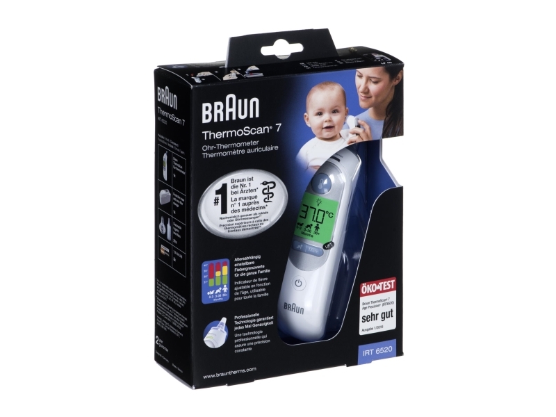 Braun ThermoScan® 7 Age Precision Ear Thermometer IRT6520 Memory ...