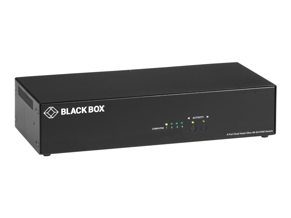 Black Box 4K60 HDMI Dual-Head KVM Switch HD6224A - KVM / audio / USB ...