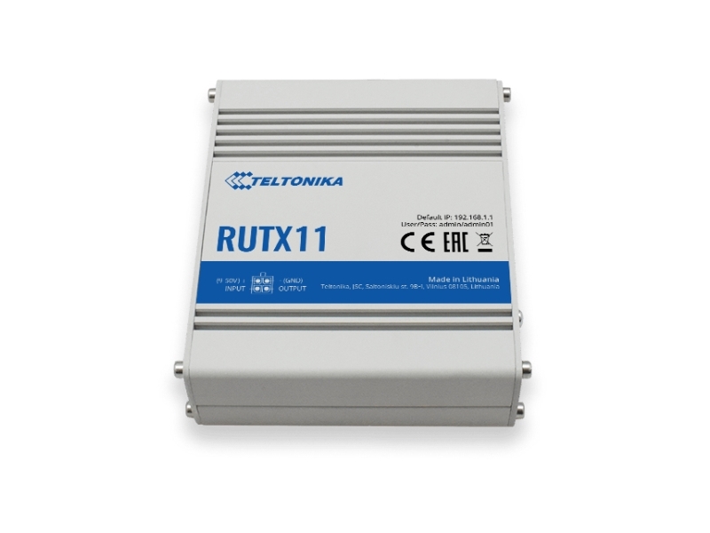 Teltonika RUTX11 - Trådløs router - WWAN - 4-port switch - GigE - Wi-Fi ...