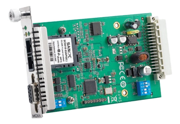 Moxa TCF-142-S-SC-RM - Fibermedieomformer - RS-232, RS-485, RS-442 ...