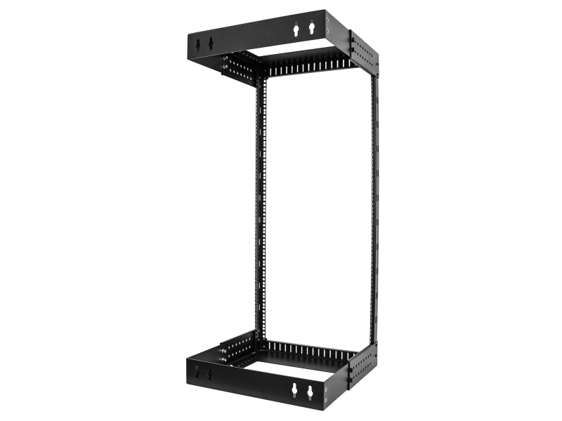StarTech.com 24U 19" Wall Mount Network Rack, Adjustable Depth 12-20" 2 ...