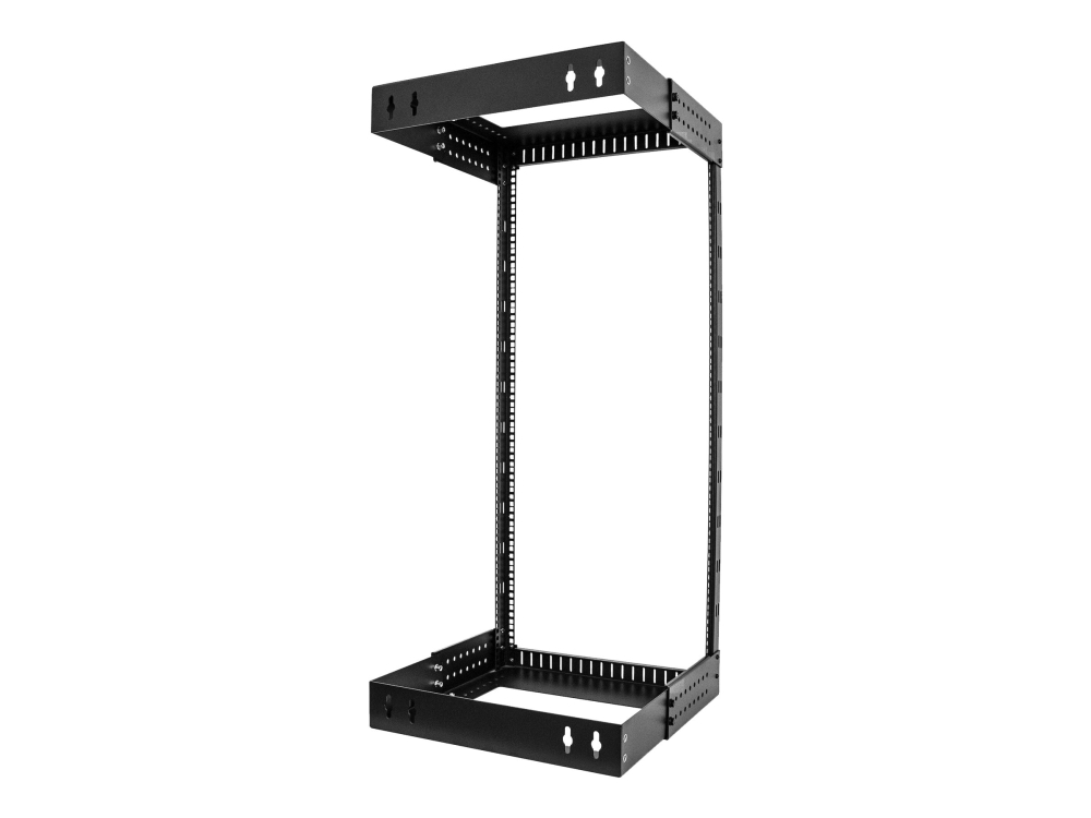 StarTech.com 24U 19" Wall Mount Network Rack, Adjustable Depth 12-20" 2 ...