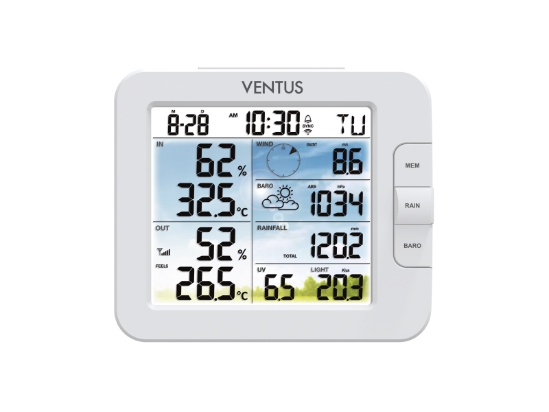 VENTUS wifi vejrstation vind og regn (W838)