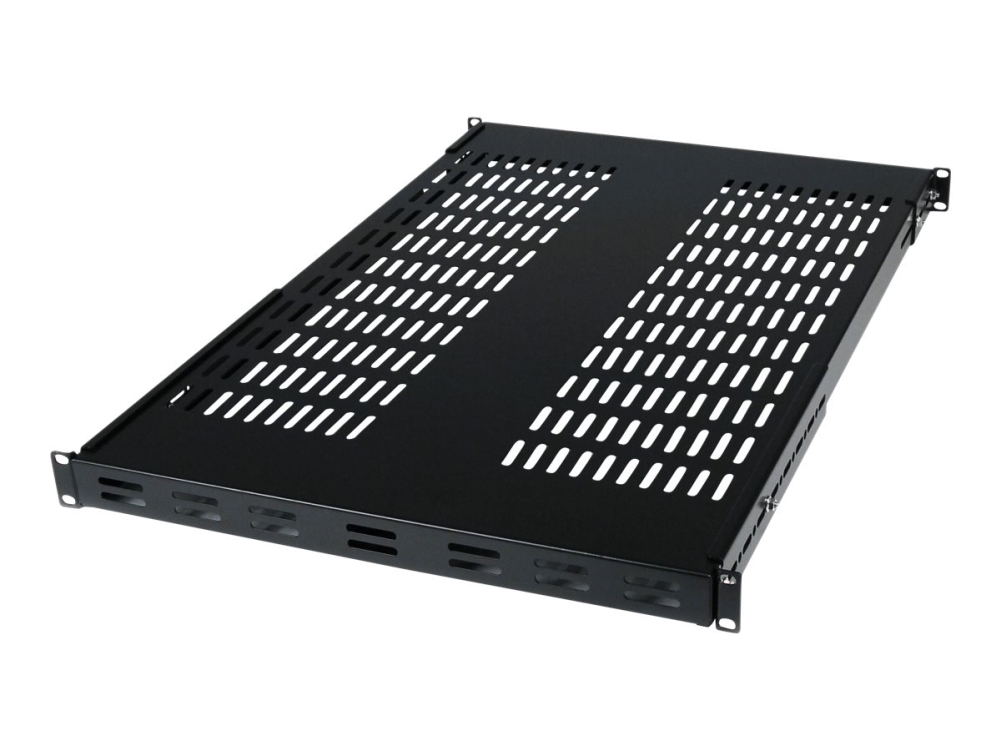 StarTech.com 1U Adjustable Vented Server Rack Mount Shelf - 175lbs - 19 ...