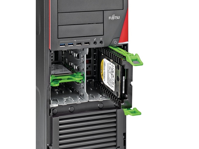 Fujitsu - Monteringspakke for harddisk - kapacitet: 4 harddiske (3,5 ...