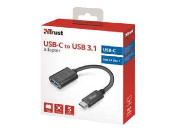Trust - USB adapter - 24 pin USB-C (han) til USB Type A (hun) - USB 3.0