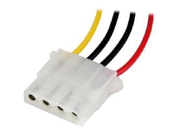 StarTech.com 12in Molex LP4 Power Extension Cable M/F - 4 pin Molex ...