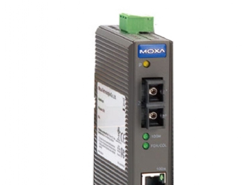 Moxa IMC-21-S-SC, 100 Mbit/s, 10/100Base-T(X), 100Base-FX, Ledningsført, 40000 m, 1310 nm, -36 dBmW