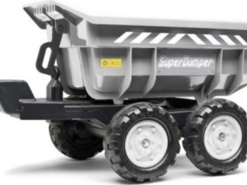 Falk Falk Gray Tractor Trailer for Children from 3 Years