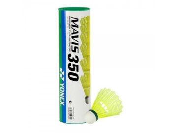 Yonex Mavis 350 badminton, gul, langsom, 6 stk