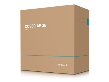 DeepCool CC360 A-RGB Micro-ATX Case, Black