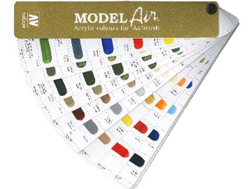 Color chart, hand painted, Model Air A4
