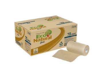 Handtuchrolle, Lucart T3 Natural, 2-lagig, Mini, 70 m x 22,8 cm, Ø 13 ...