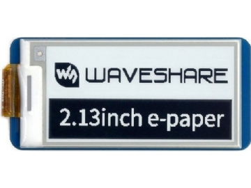 Waveshare E-paper E-Ink Display - 2,13'' 250x122px - SPI - svart og ...