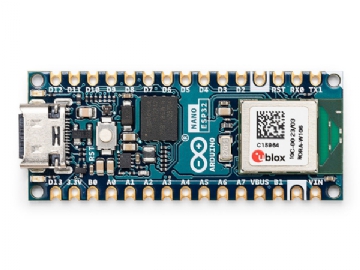 Arduino Nano ESP32, 240 MHz, u-blox NORA-W106, 128 MB, 512 KB, Arduino, Computermodul