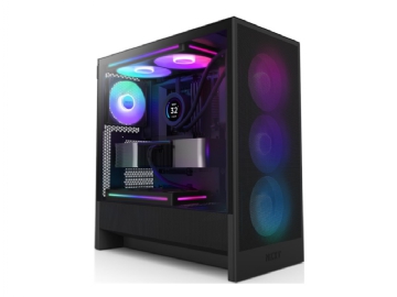 NZXT H5 Flow RGB - Mid tower - utökad ATX - genomskinlig sidopanel ...